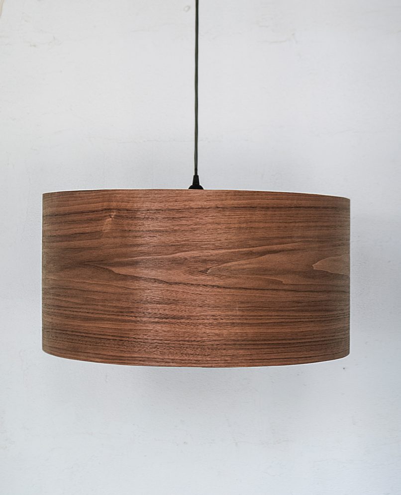 Spiral Walnut - Handmade Wooden Ceiling Light - Wood U Light