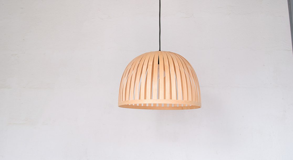 X Bell Maple - Handmade Wooden Ceiling Light - Wood U Light