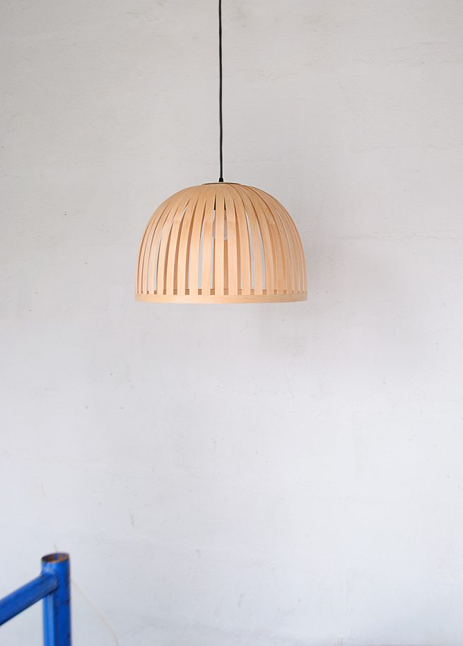 X Bell Maple - Handmade Wooden Ceiling Light - Wood U Light