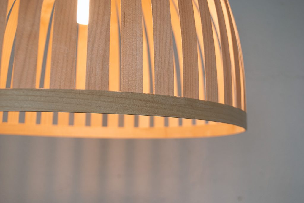 X Bell Maple - Handmade Wooden Ceiling Light - Wood U Light