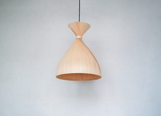 Handmade Wooden Ceiling Light - 'Teepee Maple' - Wood U Light