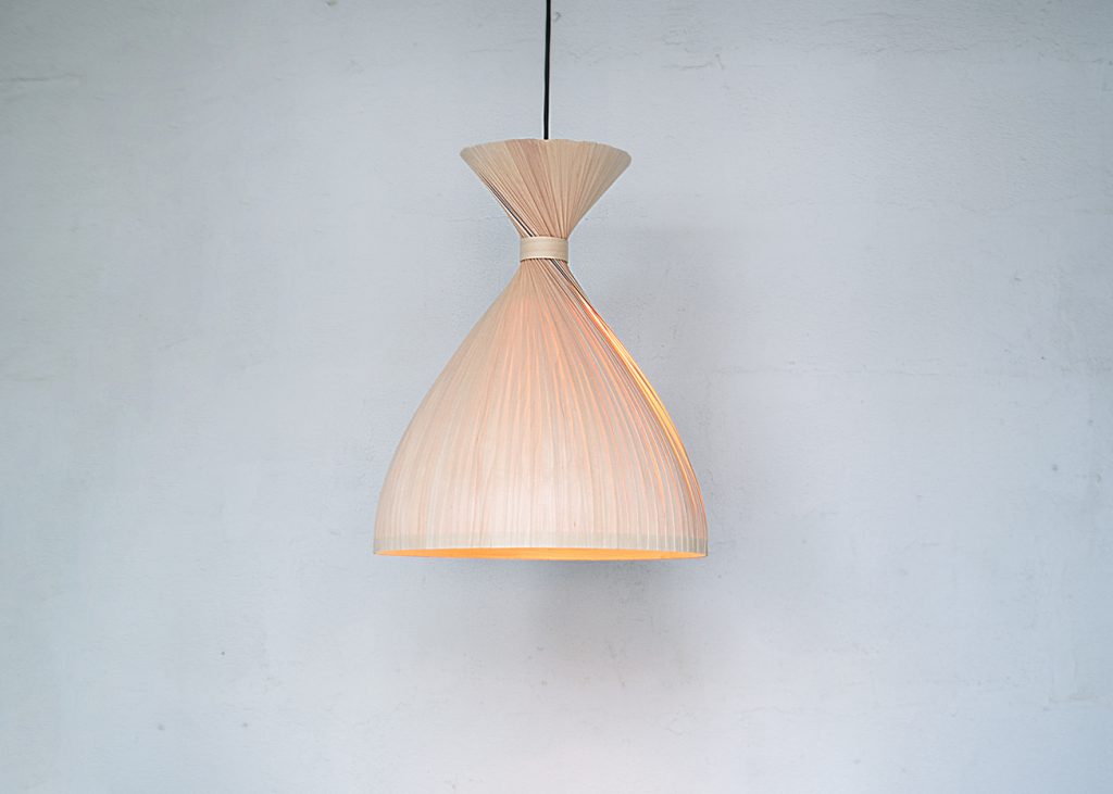 Handmade Wooden Ceiling Light - 'Teepee Maple' - Wood U Light