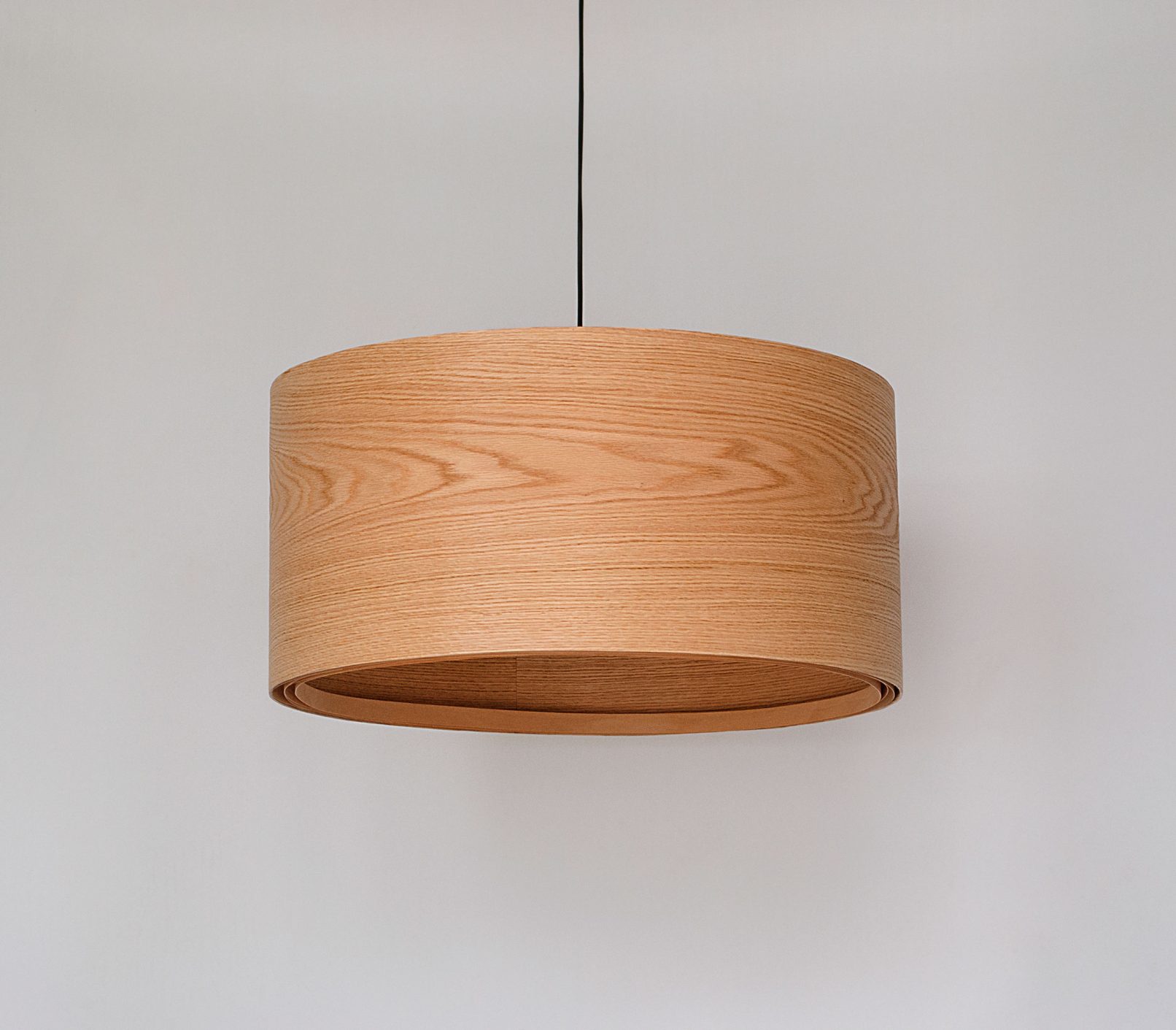 Spiral Oak - Handmade Wooden Ceiling Light - Wood U Light