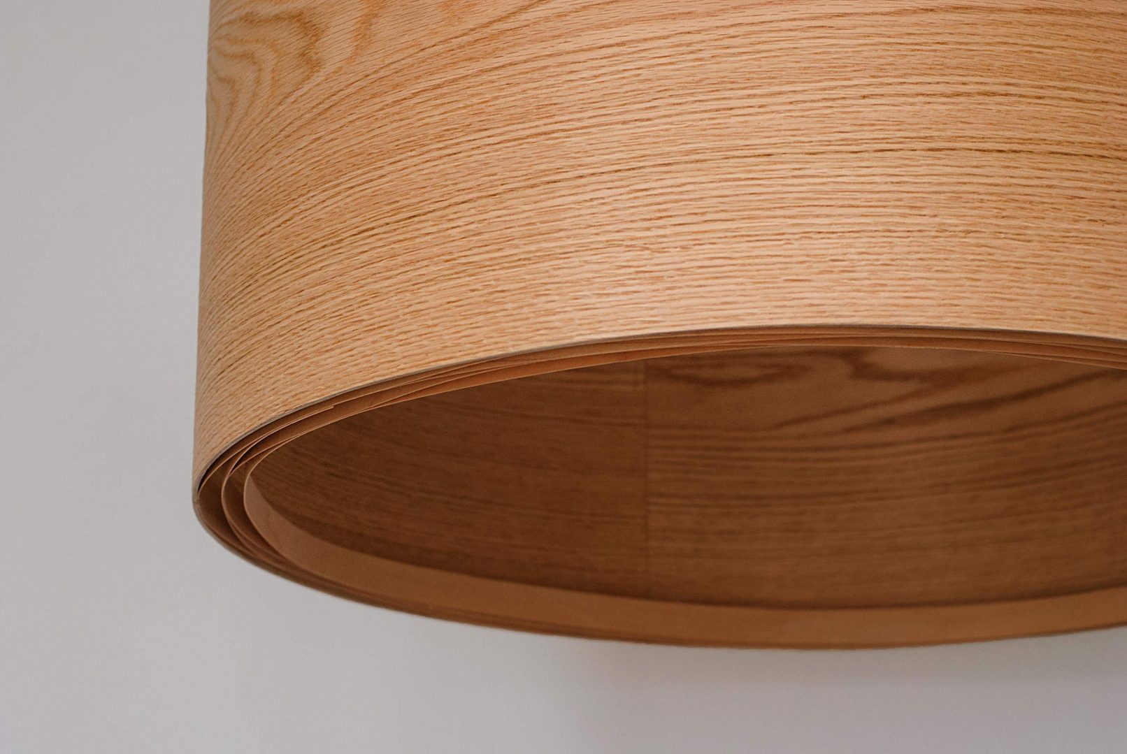 Spiral Oak - Handmade Wooden Ceiling Light - Wood U Light