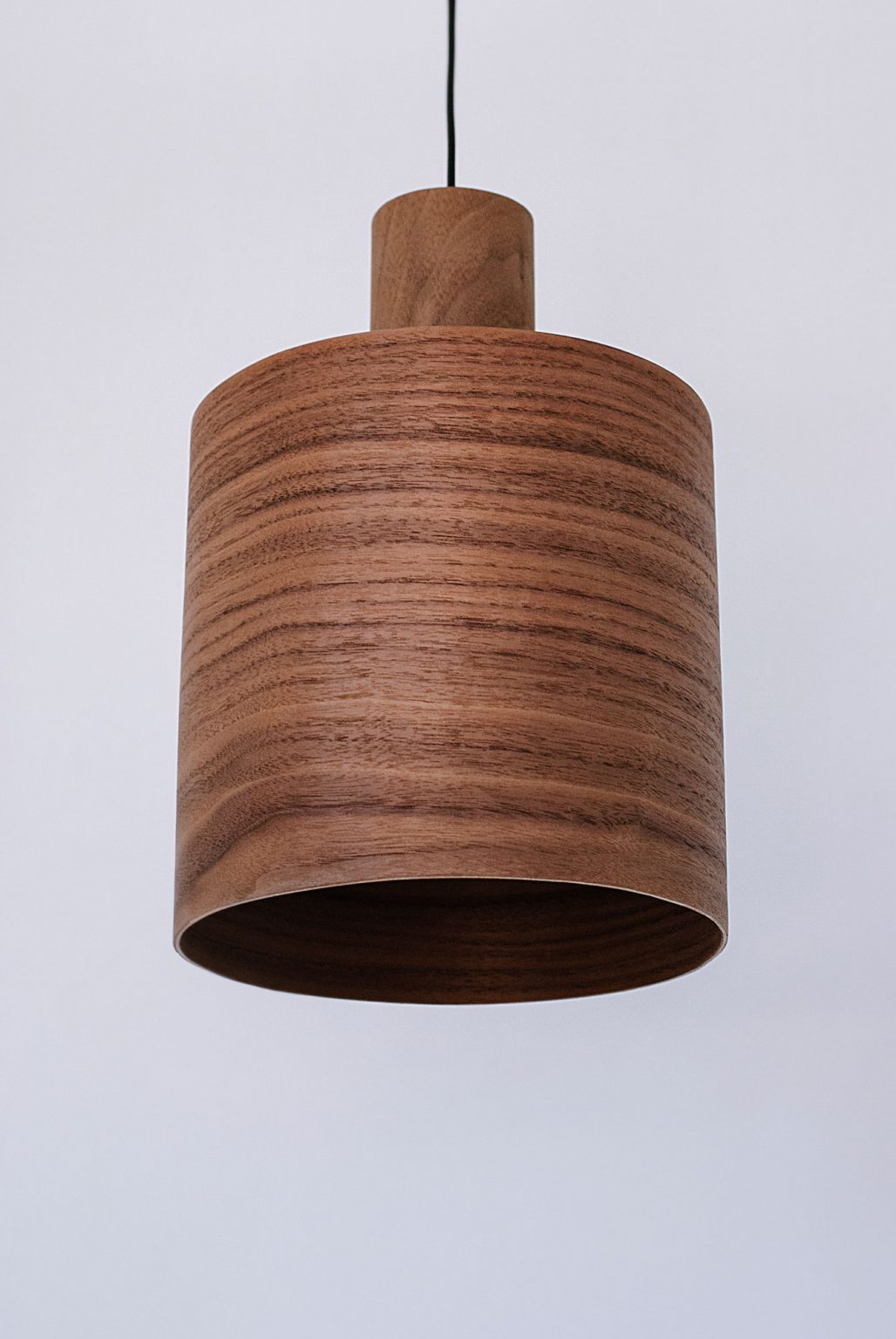 Barrel Walnut - Handmade Wooden Pendant Light - Wood U Light